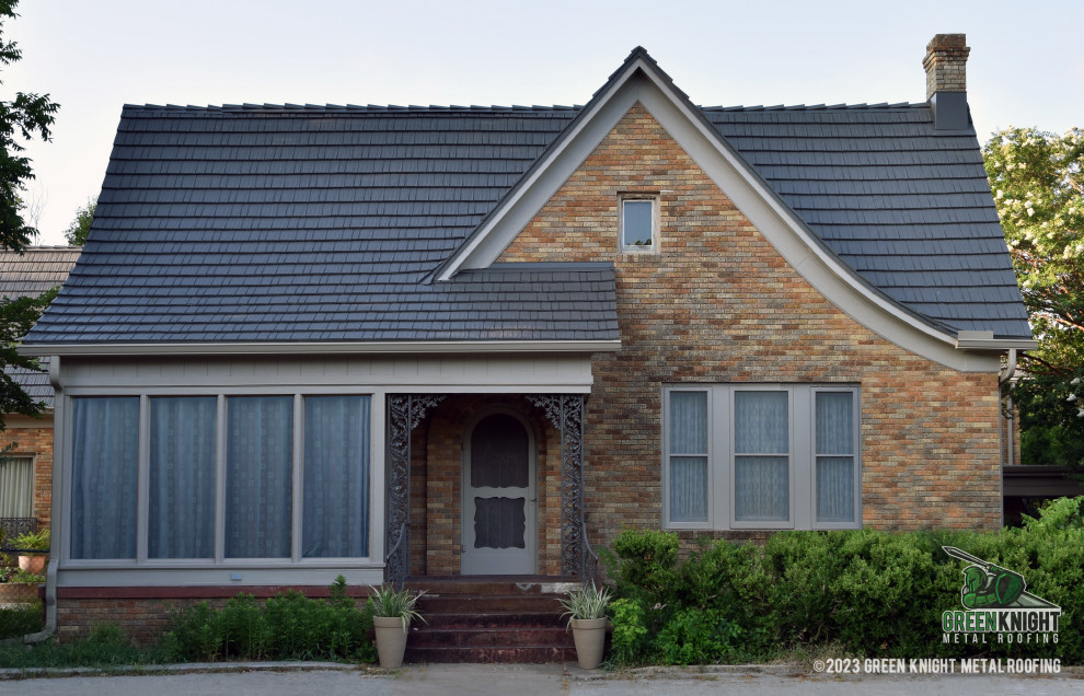 Rustic Aluminum Shingles - Farmhouse - Exterior - Austin - by Green ...