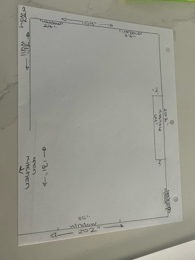 layout for tricky family room