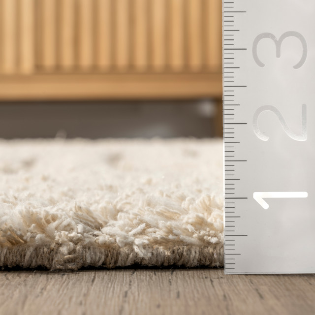 Arvin Olano x RugsUSA Riley Textured Shag Rug, 9'x12' - Contemporary ...