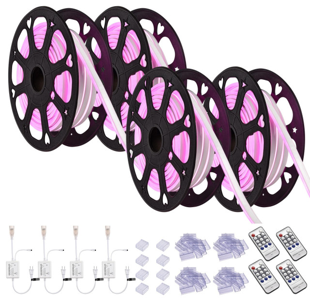 50' 100' Dual Side Led Neon Rope Light, 50ft - 4 Pack - Modern ...