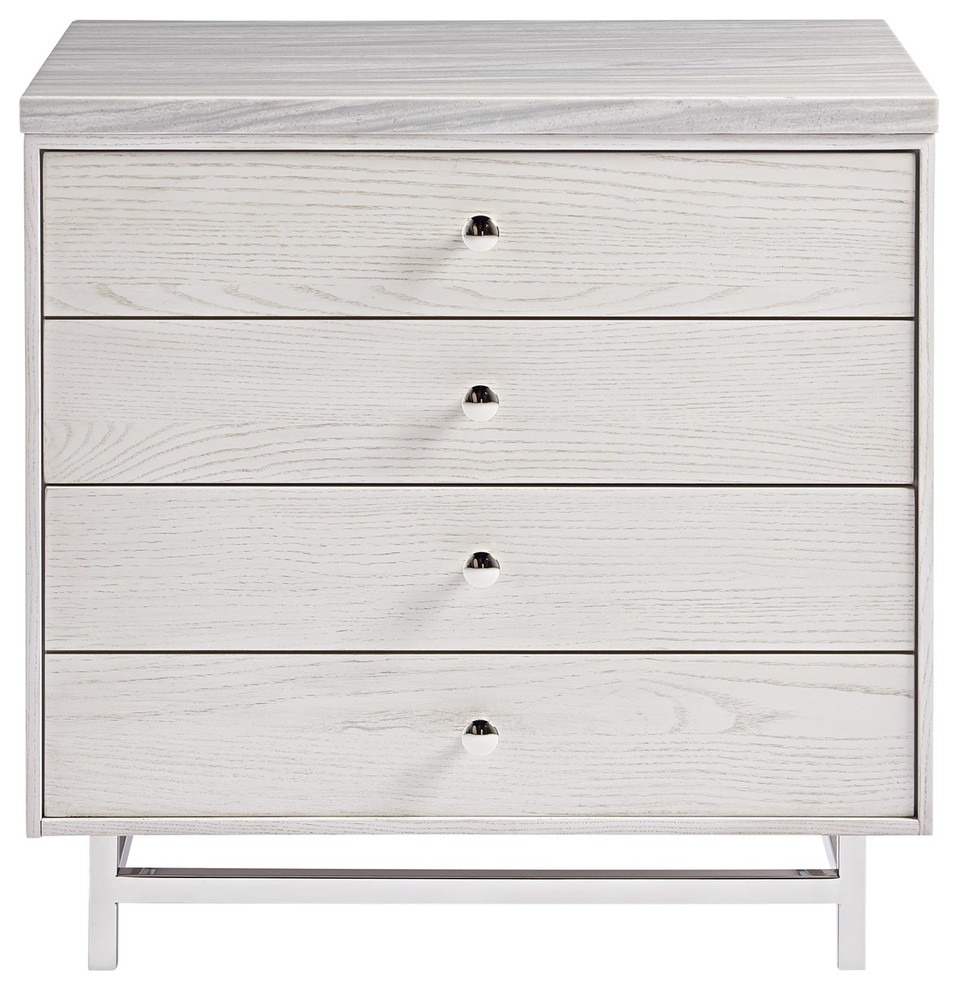 Nightstand, Stone Top - Contemporary - Nightstands And Bedside Tables ...