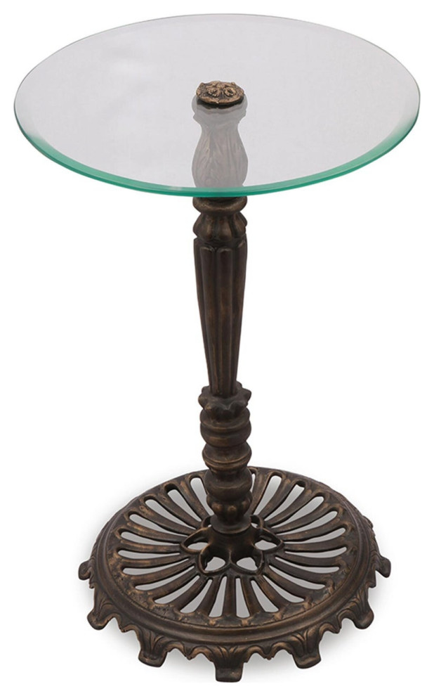 SPI Home Elegant Column End Table, 25 inches - Traditional - Side ...