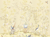 Chinoiserie Wall Mural Chai Wan Triptych - Asian - Wallpaper - by MuralSources | Houzz