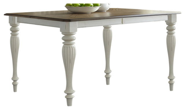 Liberty Furniture Cumberland Creek Rectangular Leg Table in Nutmeg/White 334-T40 - Traditional ...