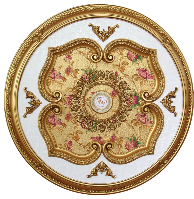 Artistry Lighting, Round 43" Antique Gold Ceiling Medallion (ART11-F ...