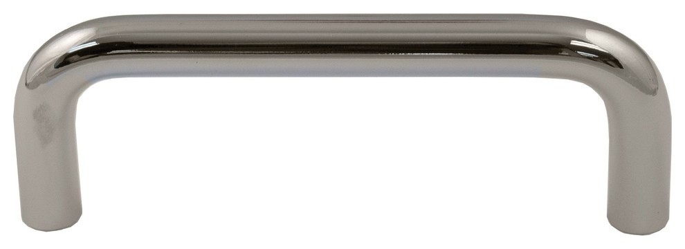 Steel Wire Cabinet Pull, 3", Polished Chrome - Transitional - Cabinet ...