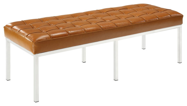 Loft Three-Seater Bench - Tan - Contemporary - Upholstered Benches - by ...