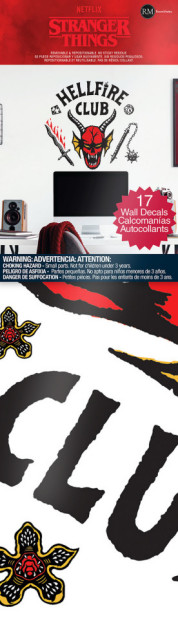 Stranger Things Hellfire Club Giant Peel & Stick Wall Decals - Eclectic ...