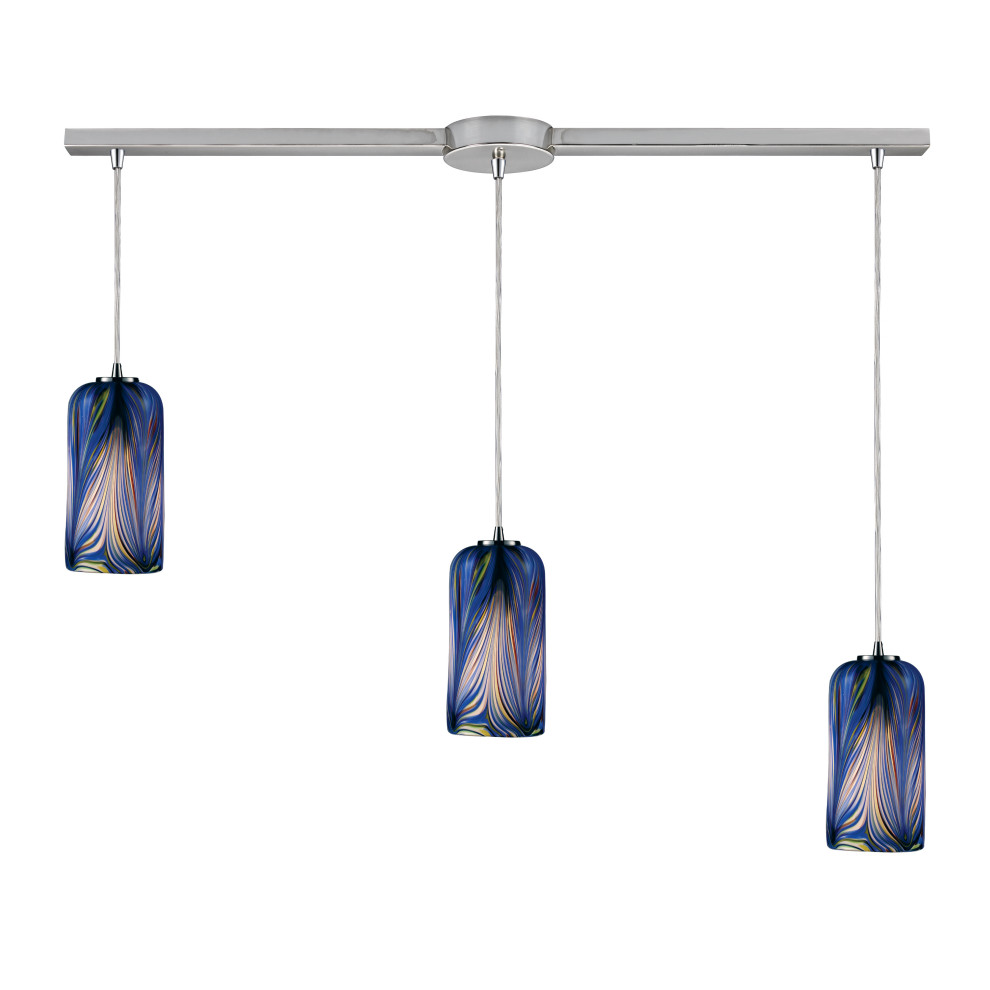 Molten 3-Light Linear Pendant Fixture - Midcentury - Pendant Lighting ...