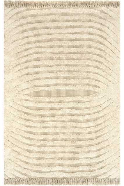Arvin Olano x RugsUSA Riley Textured Shag Rug, 9'x12' - Contemporary ...