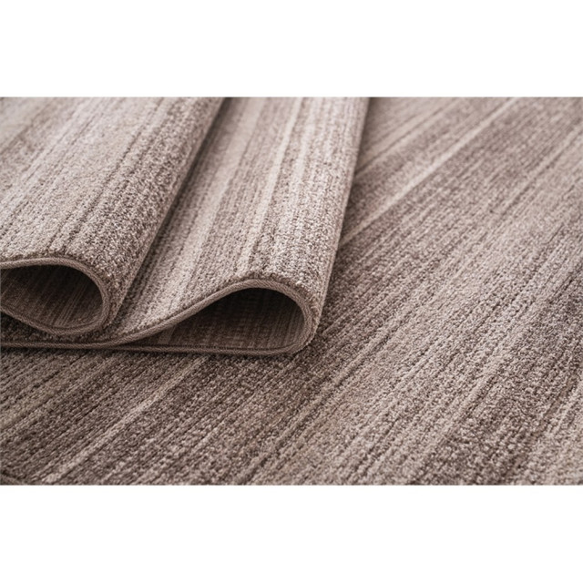 Enza Home Macha 60" x 96" Contemporary Polypropylene Fabric Rug in Gray ...