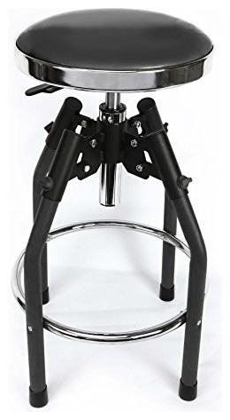 Workpro Heavy Duty Adjustable Hydraulic Shop Stool, Black - Industrial ...