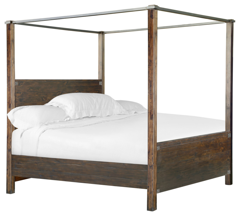 Complete Poster Bed, Queen - Rustic - Canopy Beds - by Magnussen Home ...