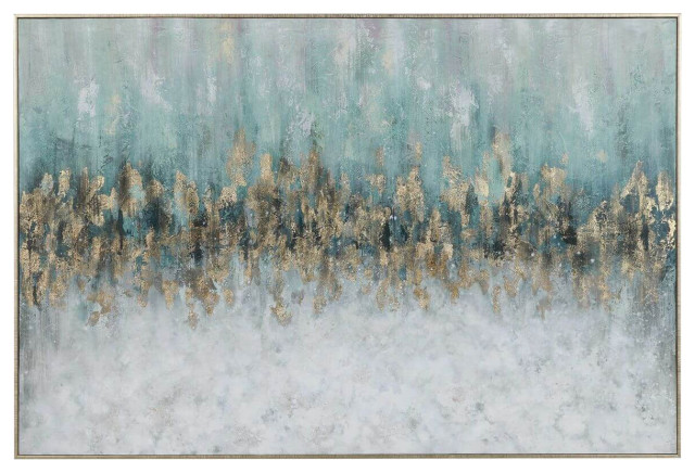 Uttermost Divide 61x41" Hand Painted Art - Contemporary - Paintings ...