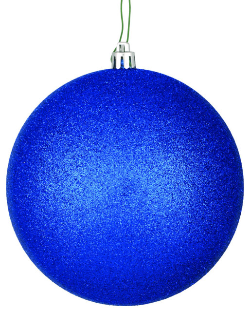 Vickerman N590831Dg 3" Midnight Blue Glitter Ball Ornament, 12 Per Bag ...