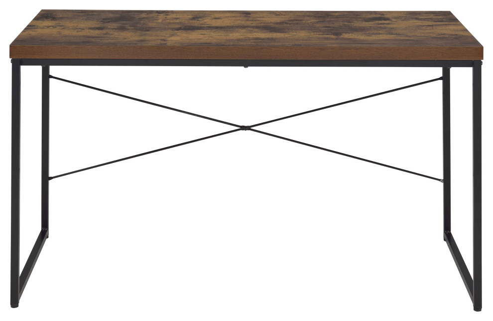 ACME Bob Console Table, Weathered Oak and Black Finish - Industrial - Console Tables - by Acme ...