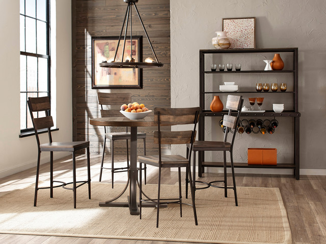 Hillsdale Jennings 5 Piece Industrial Counter Height Dining Set ...