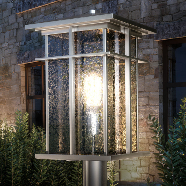Luxury Craftsman Post Light, Burnished Aluminum, UEX1005 - Craftsman ...