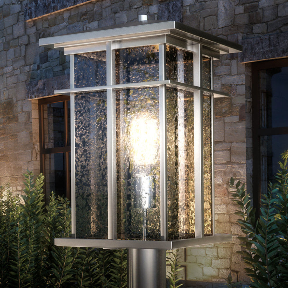 Luxury Craftsman Post Light, Burnished Aluminum, UEX1005 - Craftsman ...