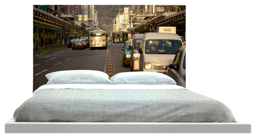 "Japanese City" Headboard, Twin - Contemporary - Headboards - by ZoZulu ...