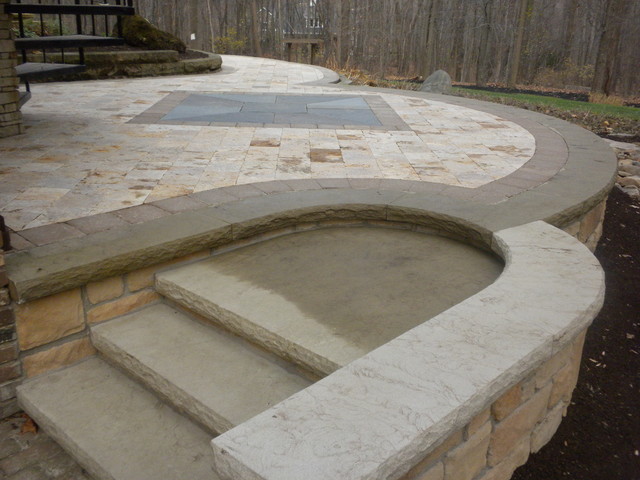 Curved Hardscapes - Traditional - Landscape - Cleveland - by Healy ...