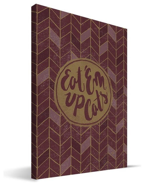 SWT Bobcats Geometric Canvas Print, 8"x12", 8"x12" - Contemporary ...