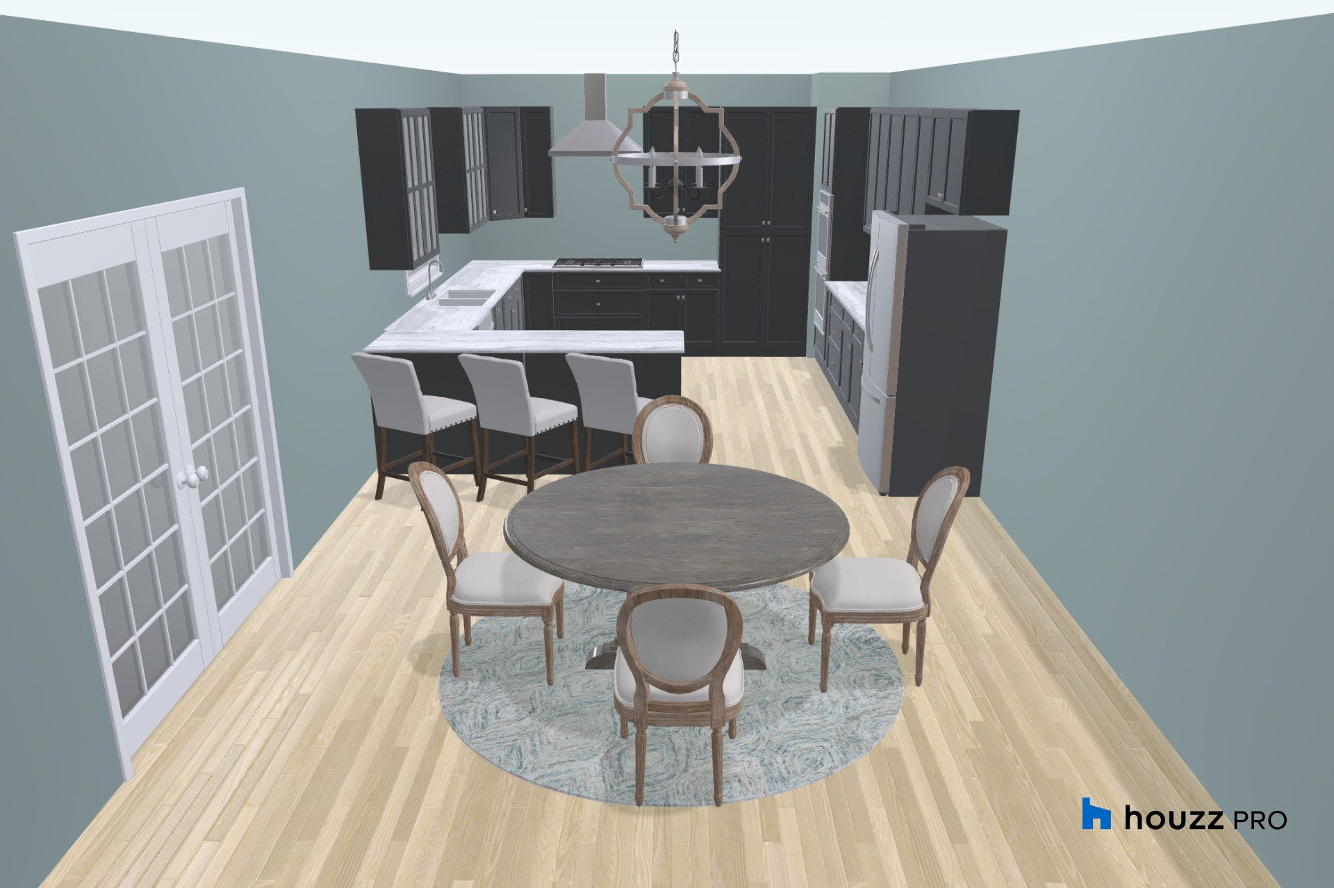 Houzz Pro Contest Winner’s 3D Kitchen Design Really Pops
