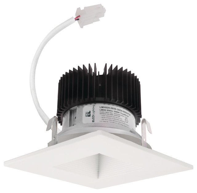 4" LED Light Engine W/ Square On Square Baffle Trim - Recessed Trims ...