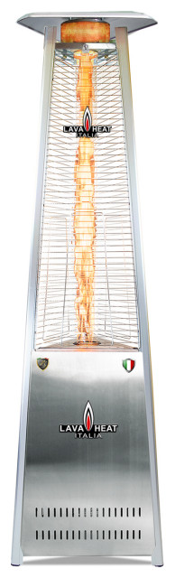 Lava Heat LP LAVAlite KD Triangle Flame Tower Heater Stainless Steel ...