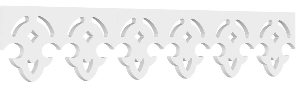 Madison Architectural Grade PVC Running Trim, 8"H x 5/8"P x 48"L ...