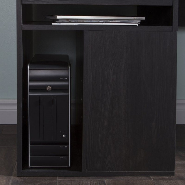 South Shore Annexe Home Office Computer Desk in Gray Oak - Transitional ...