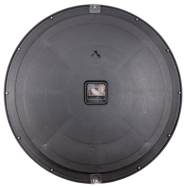 Cleopatra 22-Inch Round Mirror Wall Clock - Transitional - Wall Clocks ...