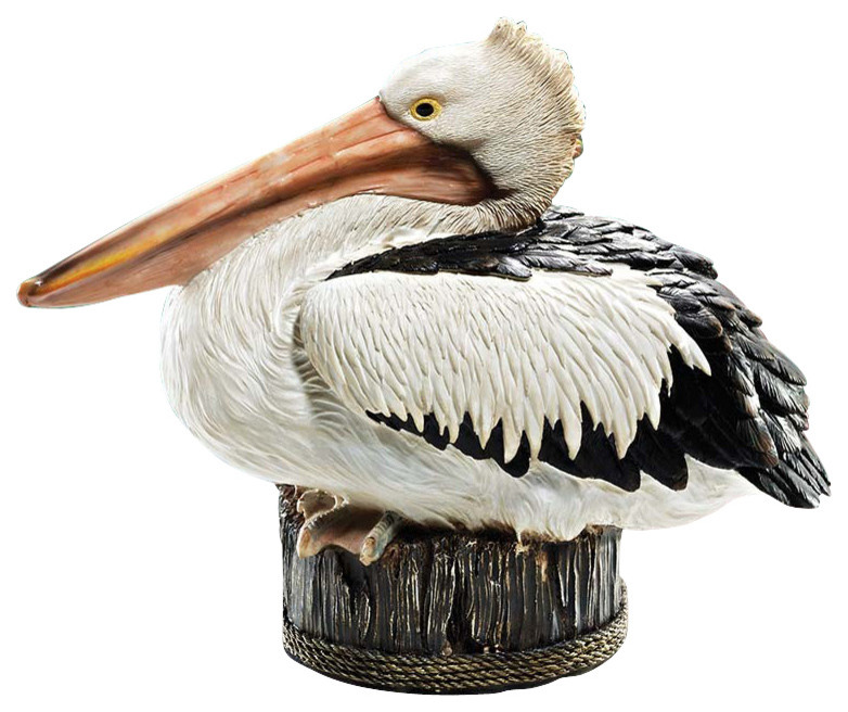 Dock of the Bay Pelican Statue - Beach Style - Garden Statues And Yard ...