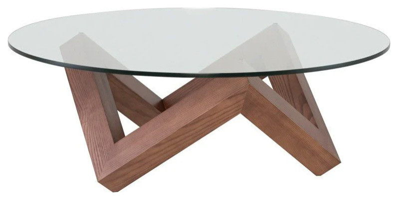Amani Walnut Coffee Table - Transitional - Coffee Tables - by Rustic ...