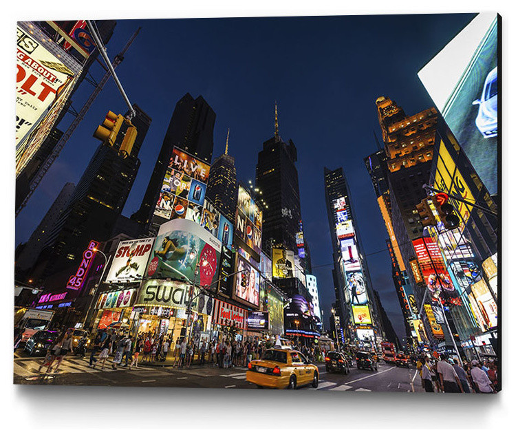 "Times Square Billboards" Museum Mounted Canvas Print, 11"x14", 18"x24 ...