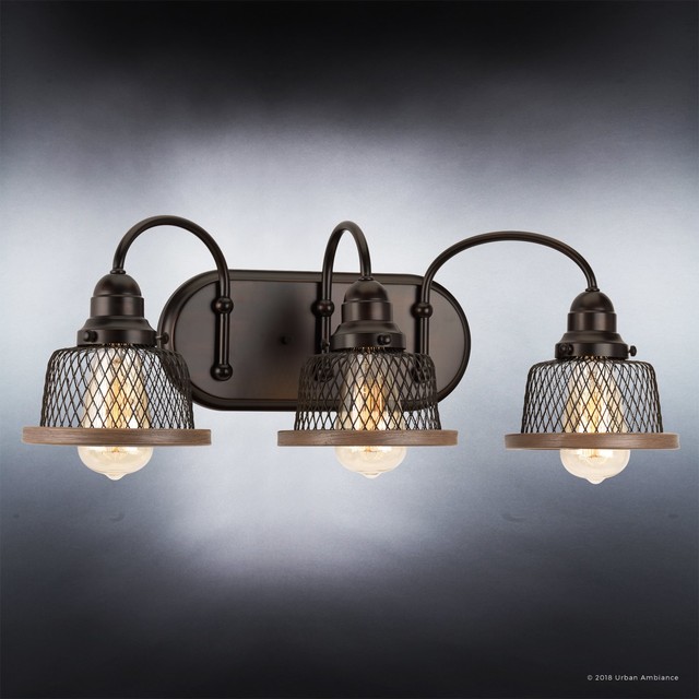 Luxury Vintage Bathroom Vanity Light, Eugene Series - Industrial ...