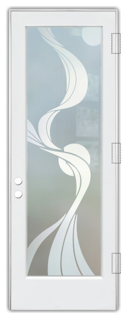 Front Door - Ribbon Reflection Moons - Fiberglass Smooth - 30" x 80 ...