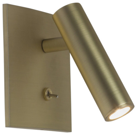 Astro Enna Square Switched LED, Indoor Reading Light (Matt Gold ...