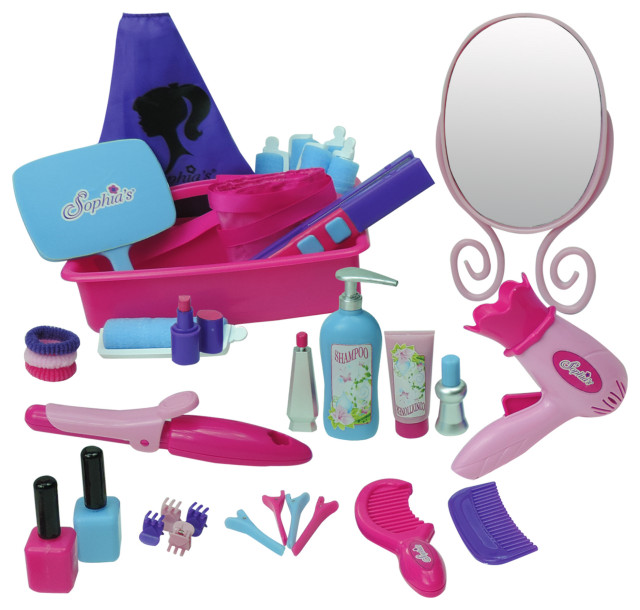 18" Dolls Hair Salon Complete 30 Pcs Play Set - Kids Toys And Games ...