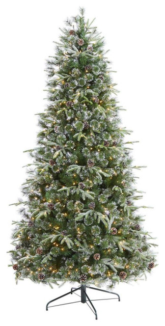 6 Snowed French Alps Mountain Pine Christmas Tree / 583 Bendable ...