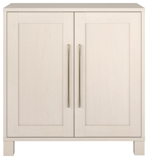 Chabot 28 Wide Rectangular Accent Cabinet In Alder White - Contemporary ...