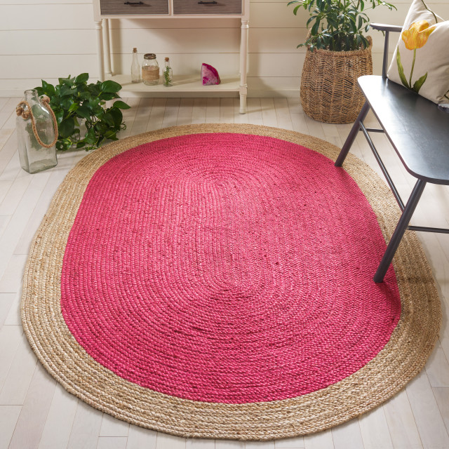 Safavieh Natural Fiber Collection NF801 Rug, 3'x5' Oval - Contemporary ...