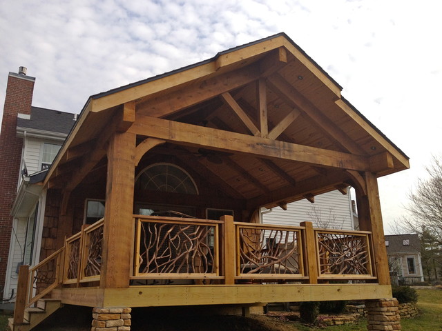 Cedar Timber Covered Deck