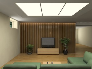 Forest interior - Asian - Basement - Los Angeles - by Ksenia Bronskikh