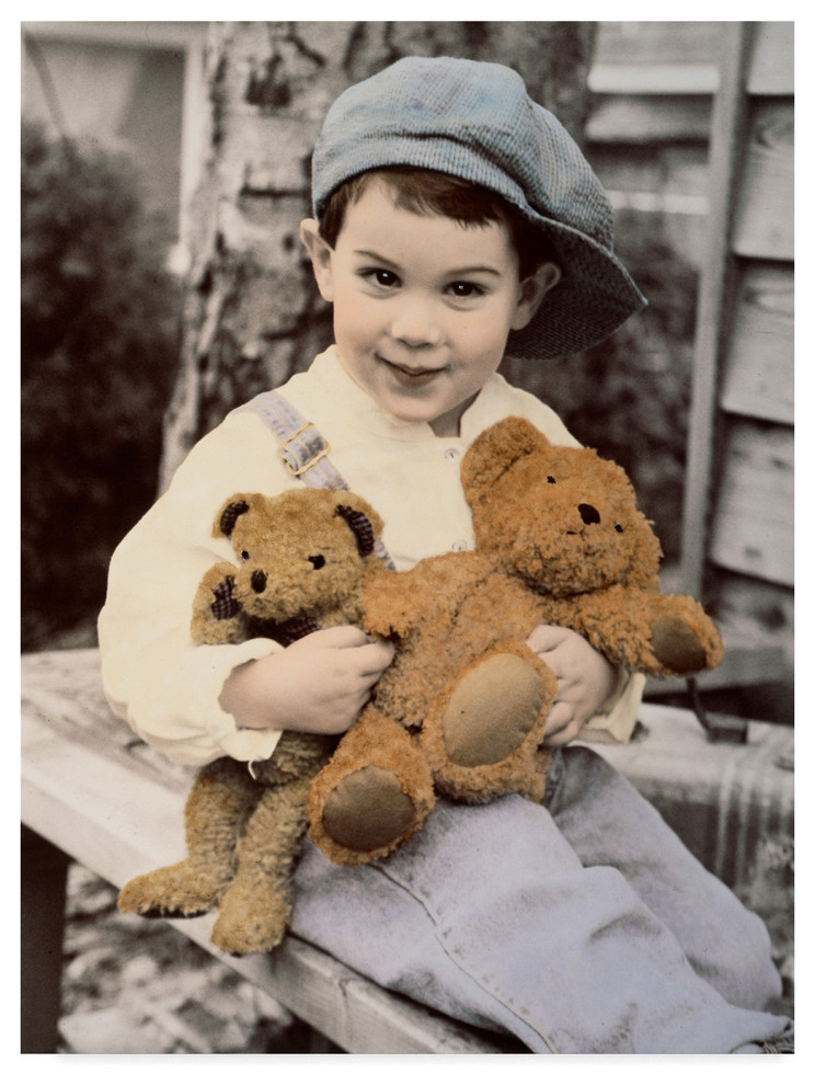 Sharon Forbes 'Bear Buddies' Canvas Art, 24"x18" - Contemporary ...