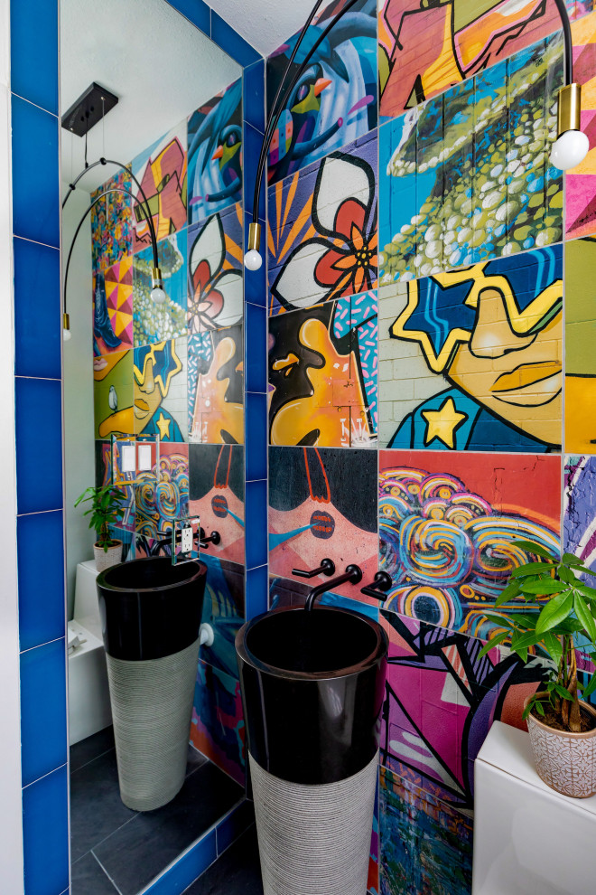 The Bar Under The Stairs - Contemporary - Powder Room - Houston - by ...