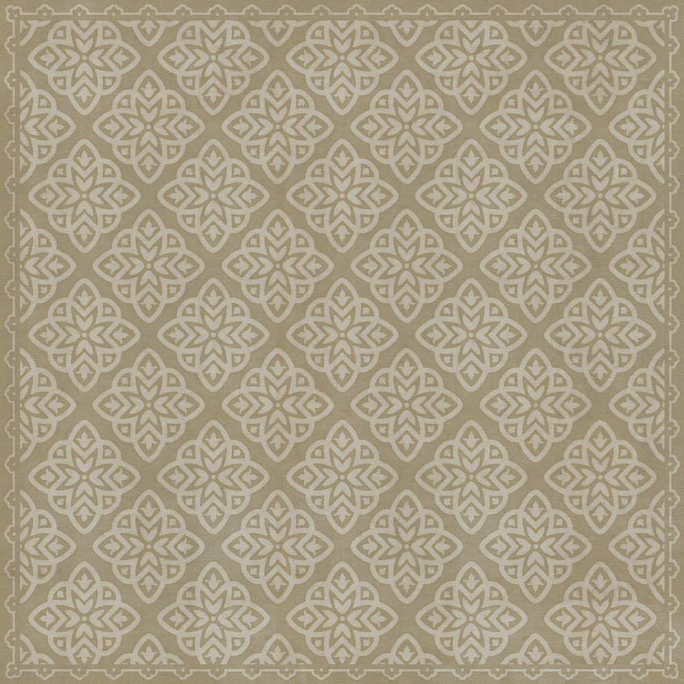 Pattern 45 Niveus 60x60 Vintage Vinyl Floorcloth - Contemporary - Area ...