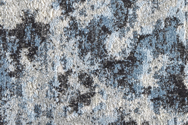 Weave & Wander Tullamore Charcoal/Blue Rug, 5'x8' - Contemporary - Area ...