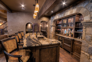 "Mountain Lodge" basement - Rustic - Basement - Atlanta - by Studio ...