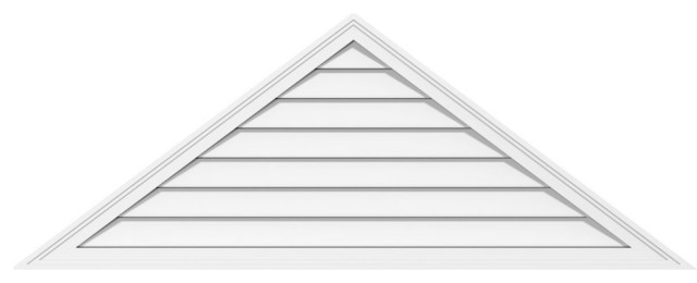 Triangle PVC Gable Vent, Brickmould Frame - Transitional - Registers ...